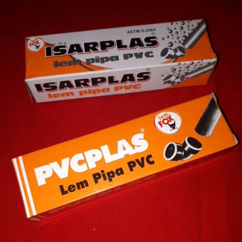 Jual Lem FOX | Lem Pipa PVCPLAS 35gr | Lem Pipa Isarplas 45gr | Shopee ...