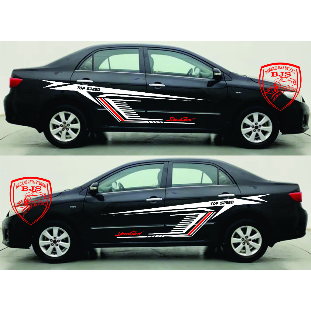 Jual Sticker stiker sedan mobil universal decal body sticker stripe ...