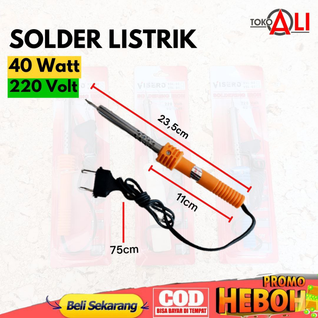 Jual VISERO Solder Listrik 220 Volt | Shopee Indonesia
