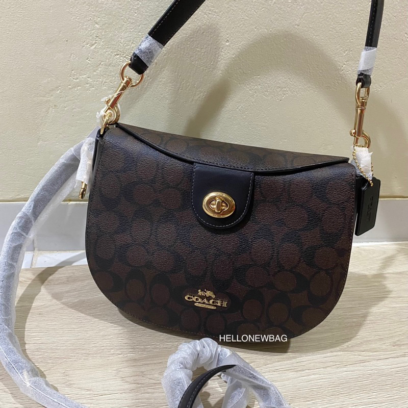 Jual Tas Coach original - Coach ella hobo in signature canvas | Shopee ...