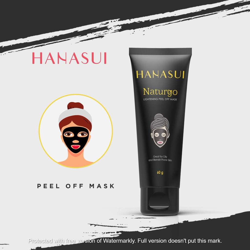 Jual MFI - Hanasui Naturgo Peel Off Mask Black Tube | Netto 60gr ...