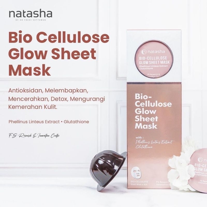 Jual Bio-Cellulose Glow Sheet Mask with:Phellinus Linteus Extrace ...