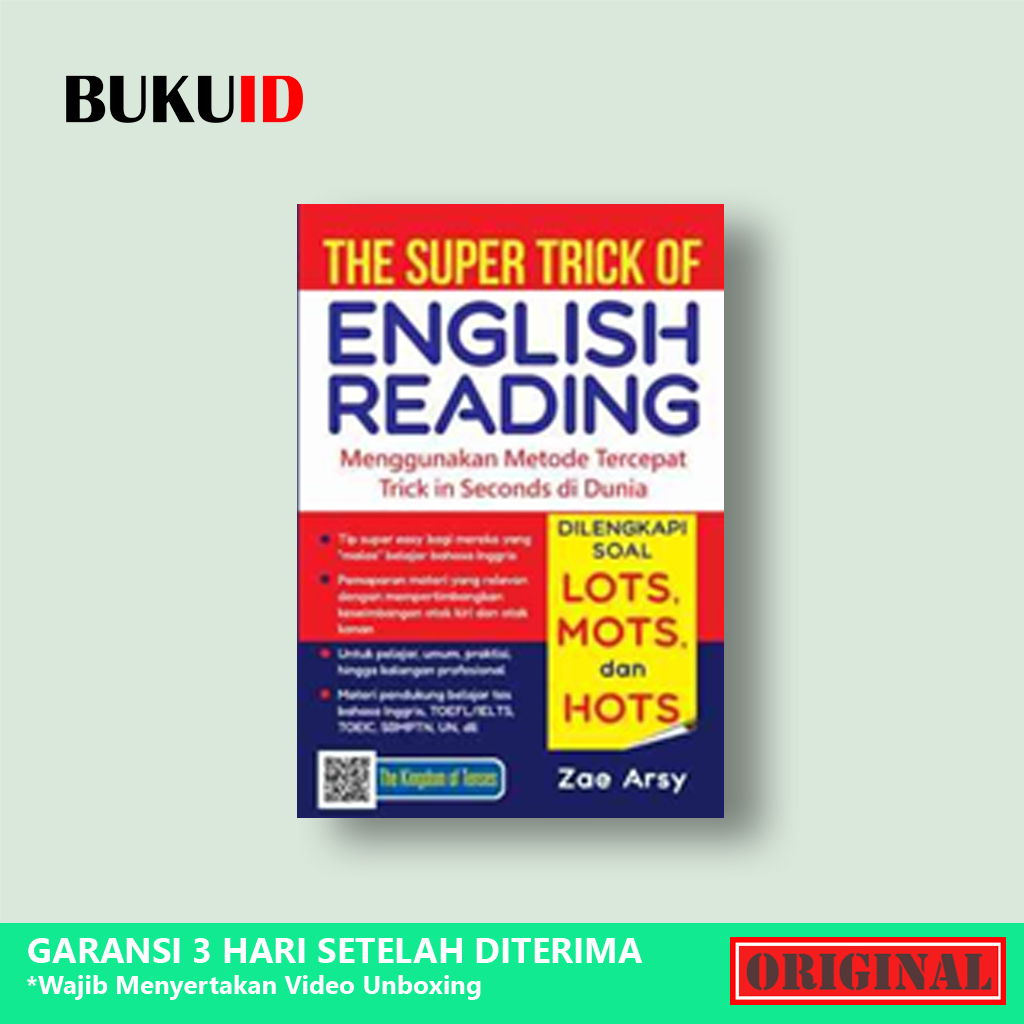 Jual Buku The Super Trick Of English Reading, Menggunakan Metode Tercepat Trick in Seconds di ...