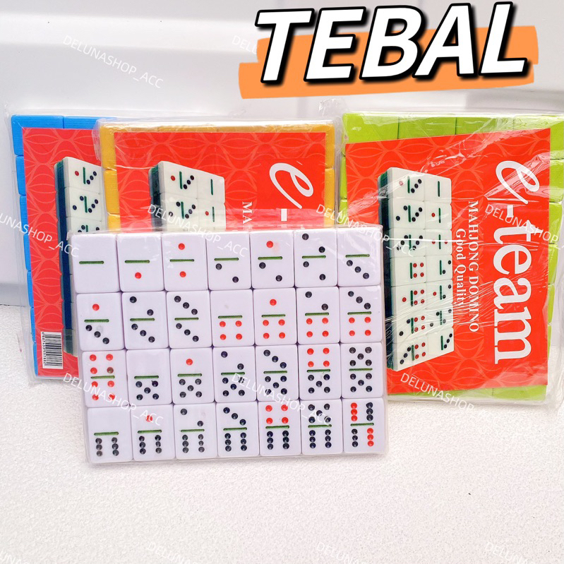 Jual Domino batu mahjong tipis & tebal Batu Gaple | Shopee Indonesia