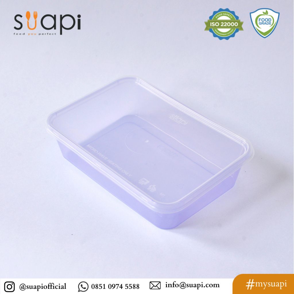 Jual [25pcs] Suapi Thinwall 500ml Warna Kotak Makan Food Container