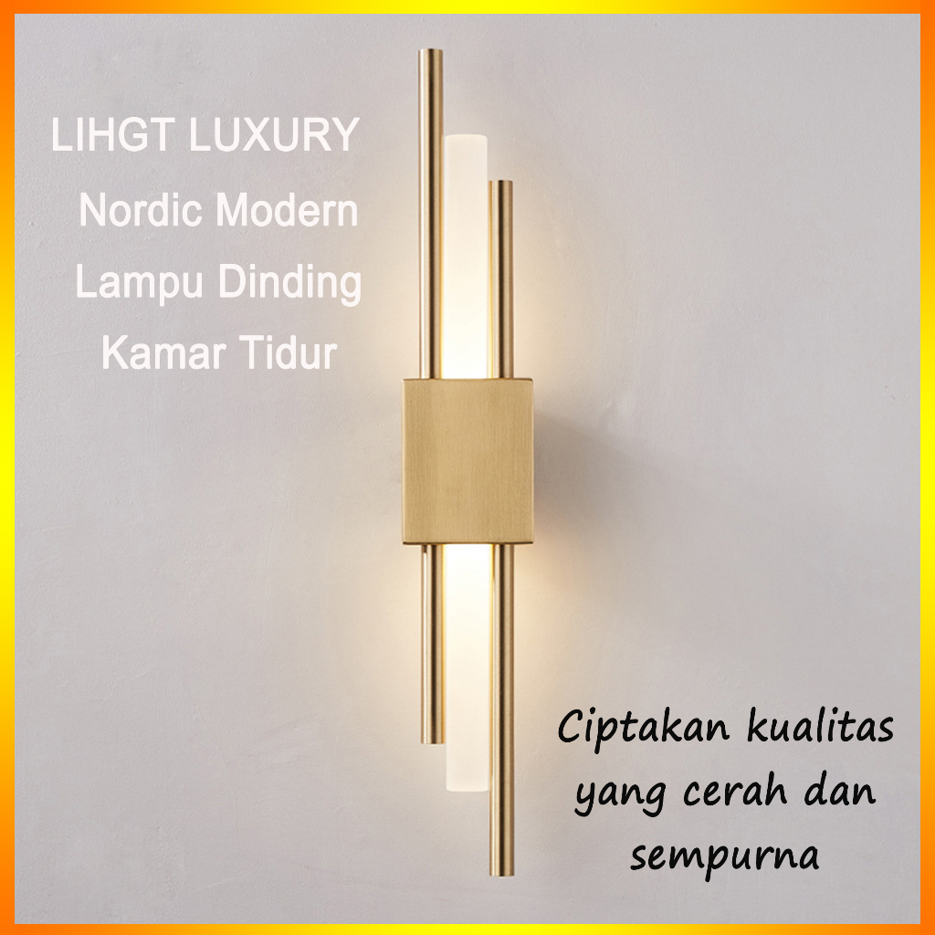 Jual Nordic Modern Lampu Dinding Kamar Tidur/Lampu Dinding Ruang Tamu ...