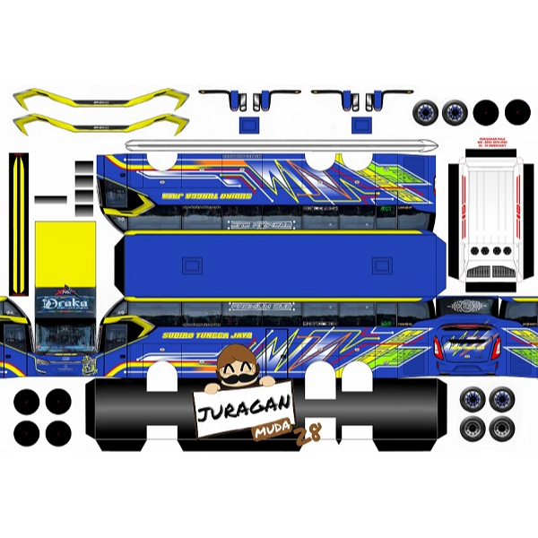 Jual DIY Miniatur Bus Sudiro Tungga Jaya Draka Papercraft | Shopee ...