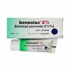 Jual Benzolac 2,5% 5gr / Benzolax / Benzolak / effective acne ointment ...