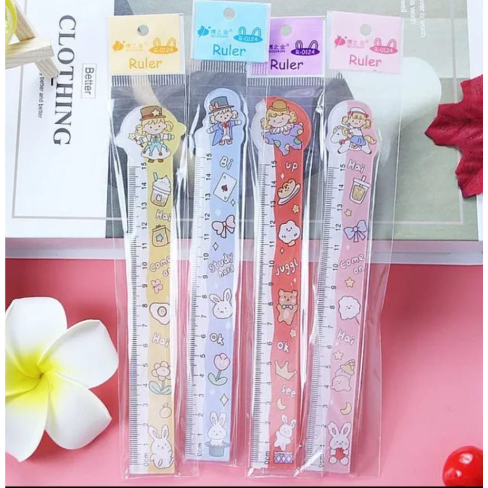 Jual Penggaris Karakter Lucu 15cm Penggaris 15cm Dengan Banyak Motif ...