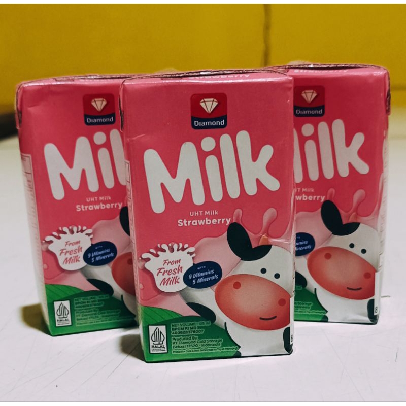 Jual Susu Diamond Milk UHT Mini 125ml X 40pack | Shopee Indonesia