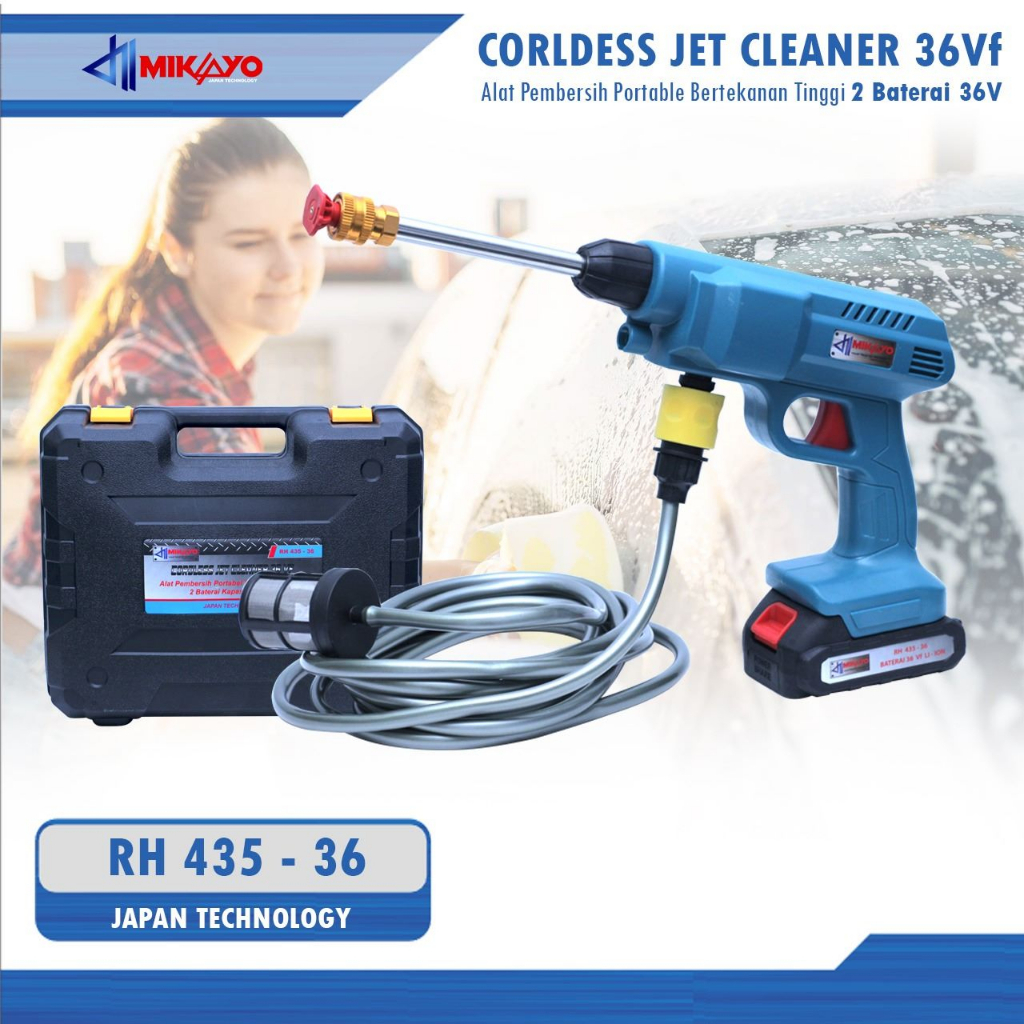 Jual mesin jet steam cleaner cordless YUKIDO 36V HIGH PRESSURE WASHER ...