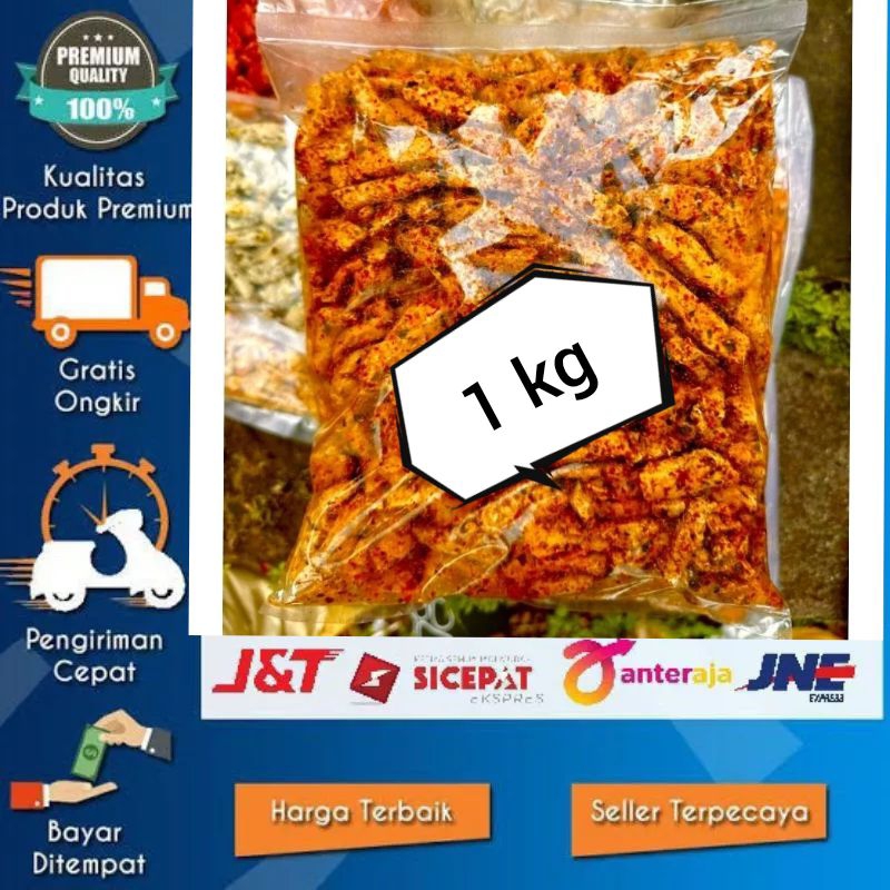 Jual 1 kg Basreng pedas daun jeruk pedas basreng viral rasa pedas daun jeruk 1kg | Shopee Indonesia