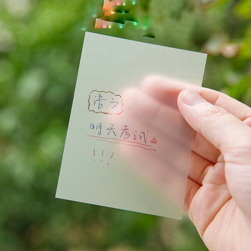 Jual sticky note isi 50 lembar notes catatan kecil memo TRANSPARAN ...