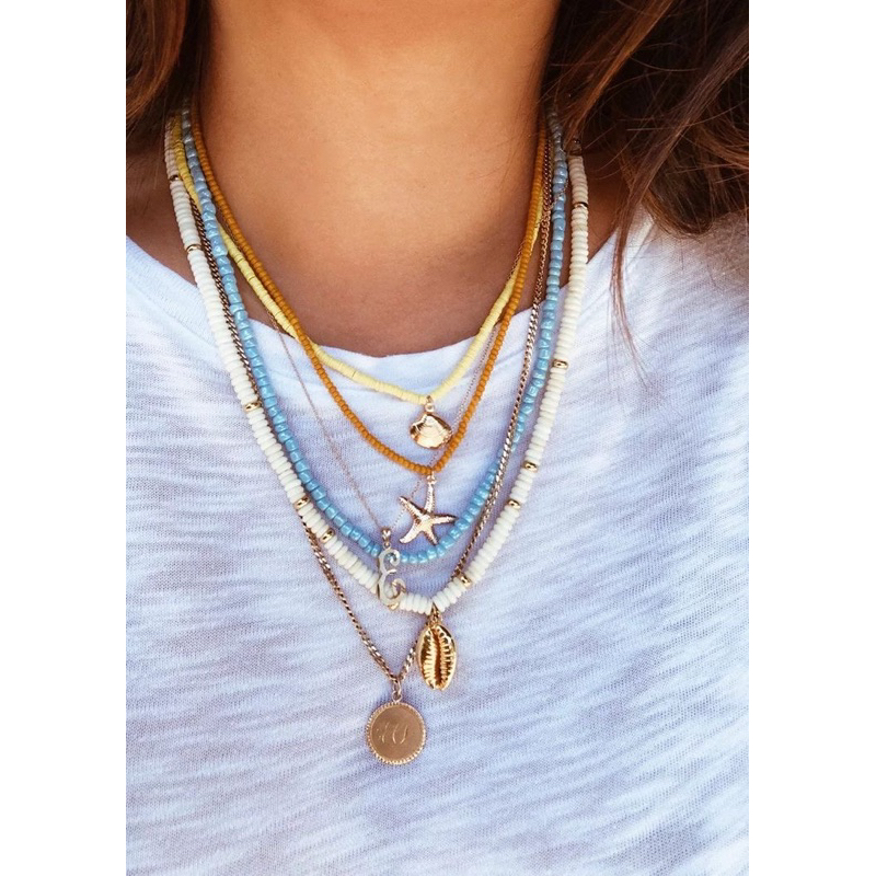 Jual kalung kerang | shell necklace | kalung mutiara lombok | beads ...