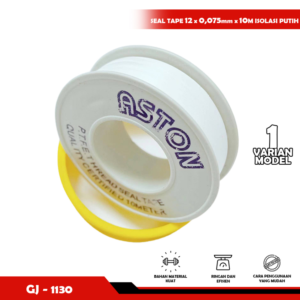 Jual SEAL TAPE 12 x 0,075 MM x 10 METER ISOLASI PUTIH LENTUR UNTUK ...