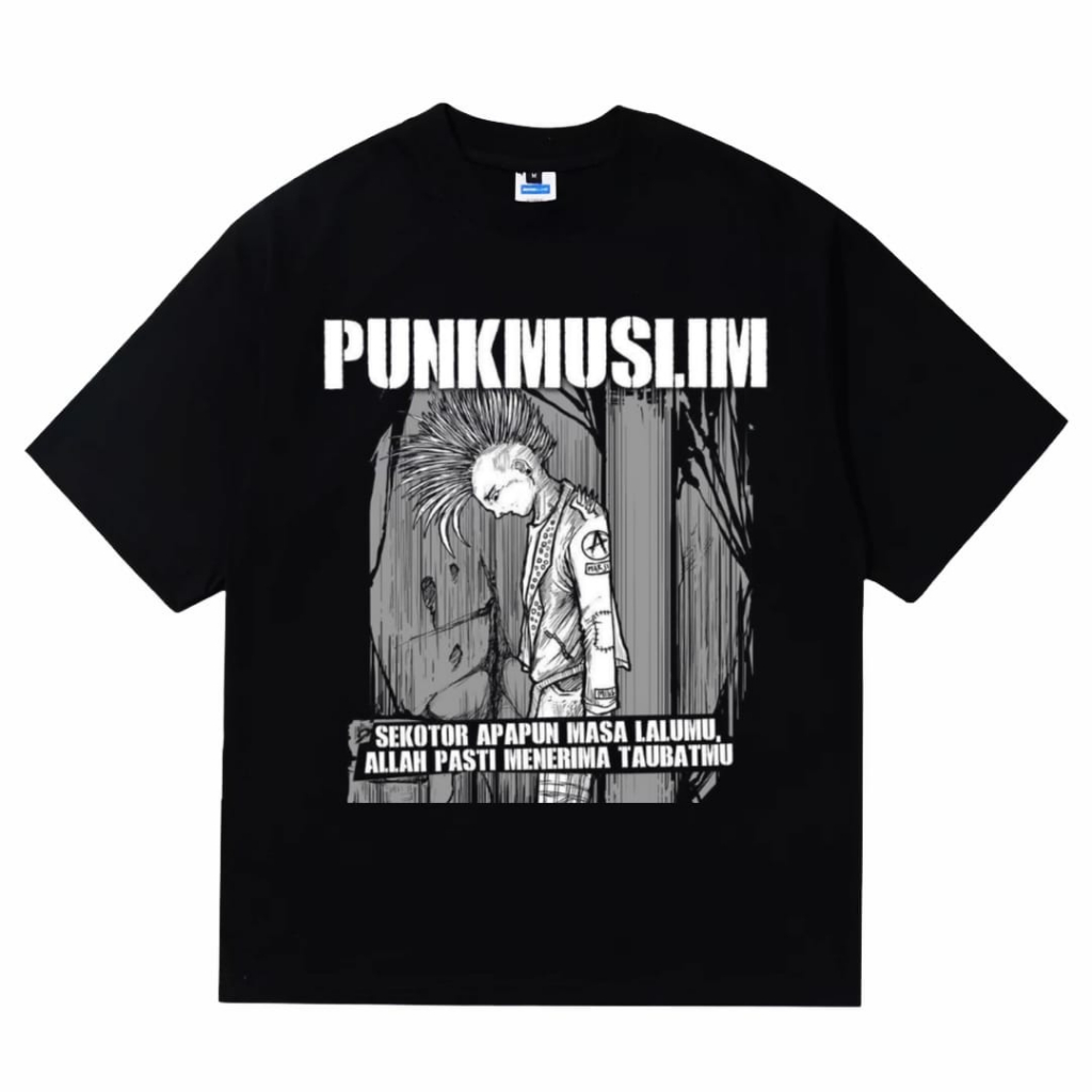 Jual Nebula Tshirt Punk Muslim Vintage lengan pendek hitam Kaos distro ...