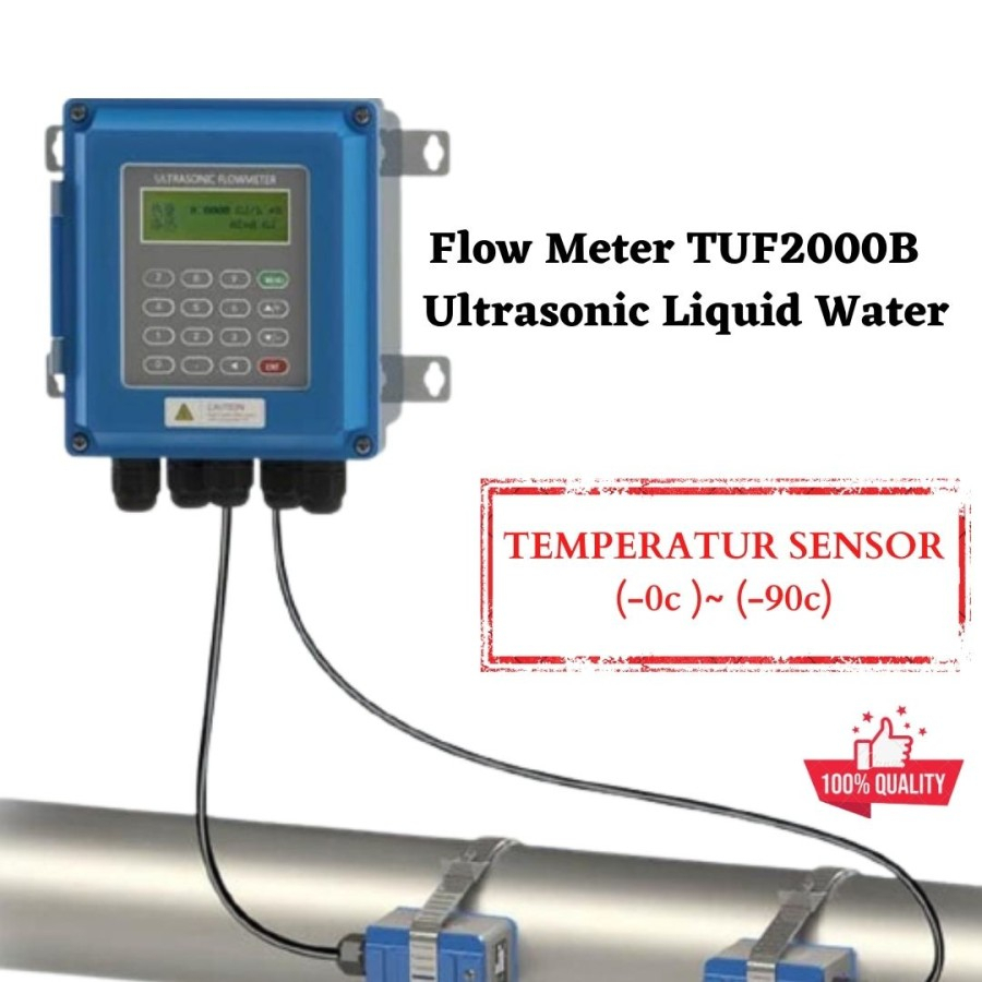 Jual Flow Meter TUF2000B -TM1 Ultrasonic Liquid Tester Flowmeter ...