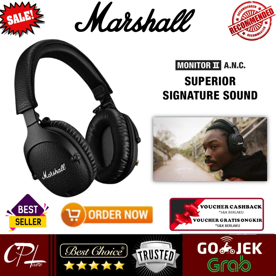 Jual Marshall Monitor II ANC Bluetooth Headphone - ORIGINAL | Shopee ...
