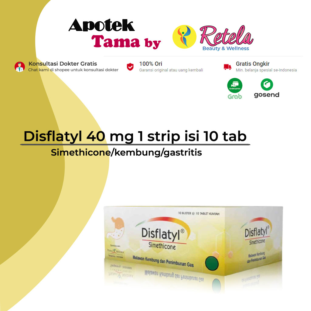 Jual DISFLATYL 40 MG 1 STRIP 10 TABLET | Shopee Indonesia