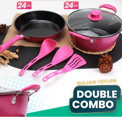 Jual Panci Set Isi 6pcs Pot Series/ Panci Terlengkap dengan Tutupan dan ...