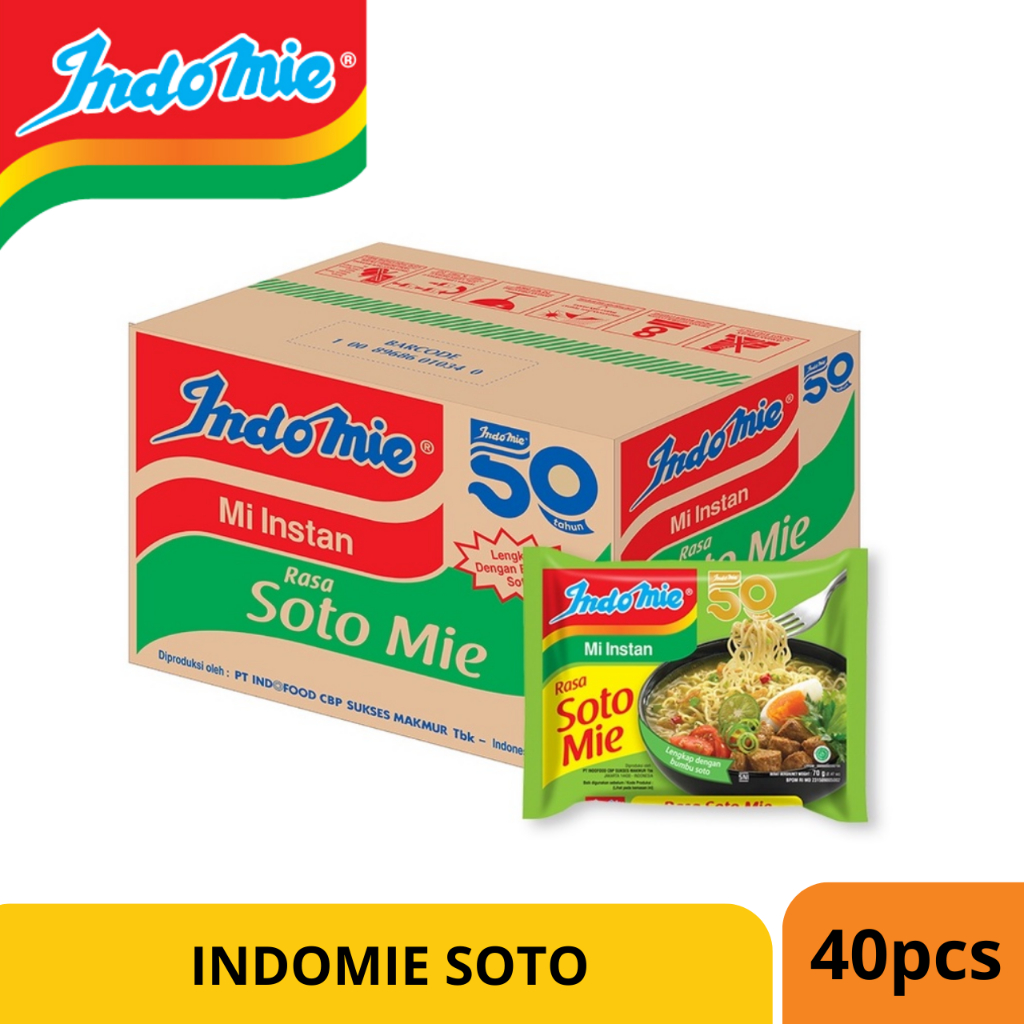 Jual Indomie Soto 1 dus isi 40pcs/ Mie Indomie | Shopee Indonesia