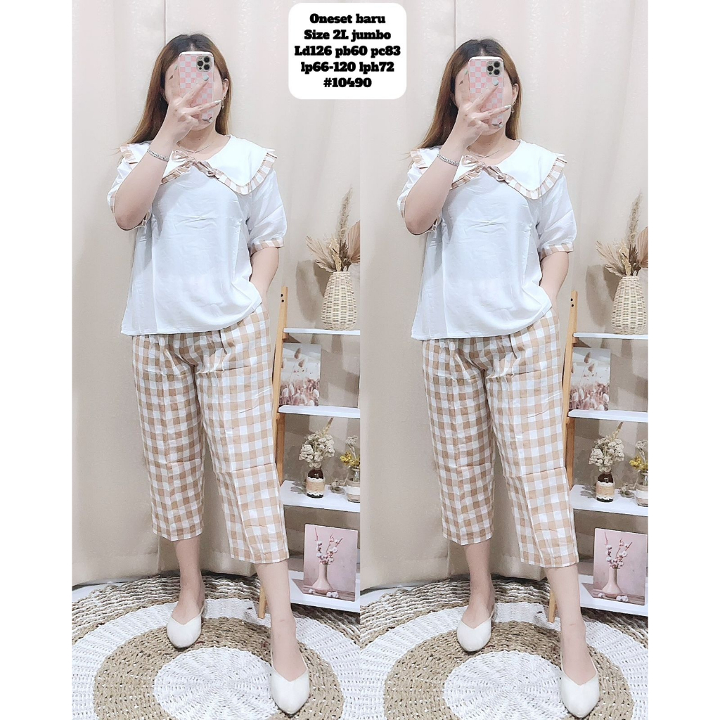 Jual JUMBO ONESET KOTAK KOMBINASI WARNA VIRAL | Shopee Indonesia