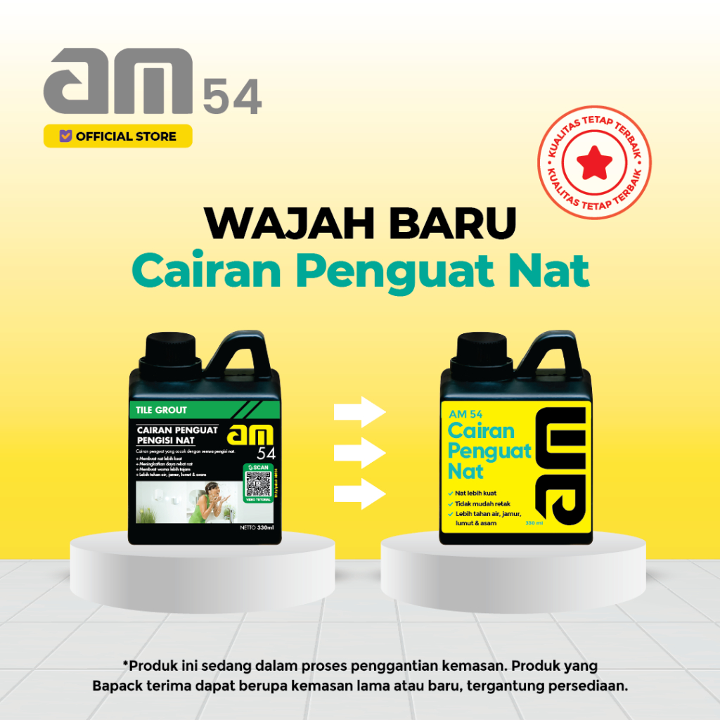 Jual AM Mortar AM 54 - Cairan Penguat Nat kemasan 330ml | Shopee Indonesia