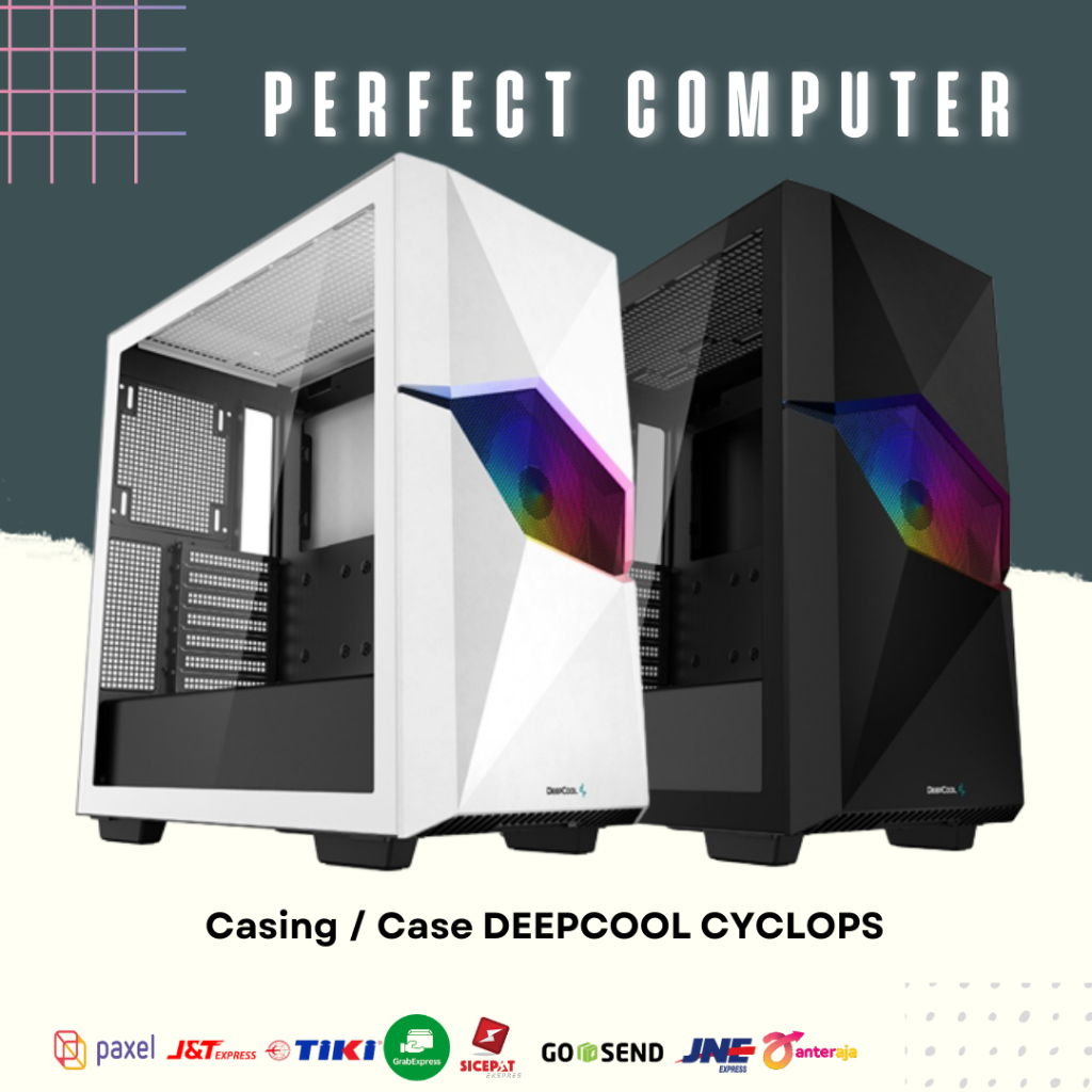 Jual Casing / Case DEEPCOOL CYCLOPS BLACK/WHITE | Shopee Indonesia