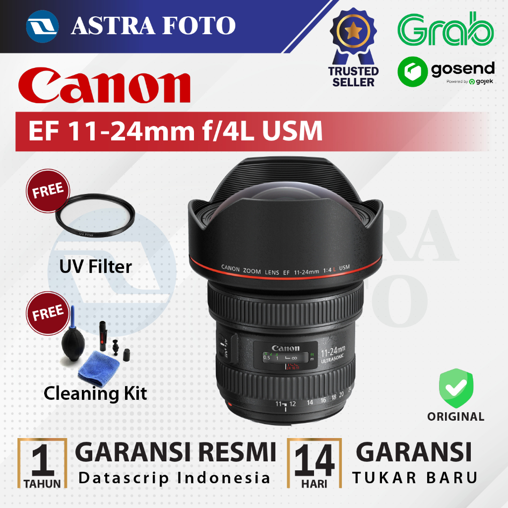 Jual Canon EF 11-24mm f4L USM Lens Lensa DSLR Camera f 4L Original Resmi | Shopee Indonesia