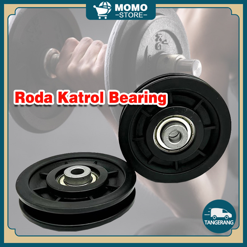 Jual Roda Katrol Bearing 90mm Roda Pulley Home Gym Bahan Nilon Untuk Kabel Gym / Fitness ...