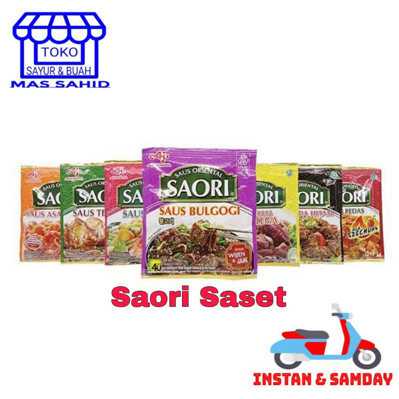 Jual Saori Saset Saos Tiram/Teriyaki/Mentega/Lada Hitam/Asam Manis ...