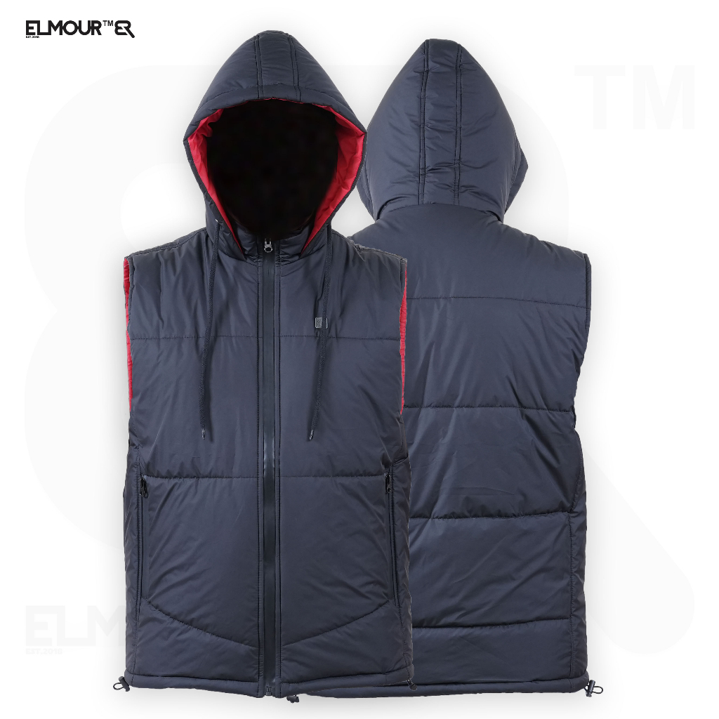 Jual Elmour Jaket Rompi Gelembung Vest Riding Tebal Tahan Air Dan Angin ...