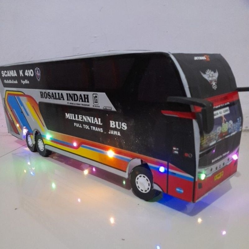 Jual MINIATUR BUS TELOLET JUMBO om telolt om | Shopee Indonesia