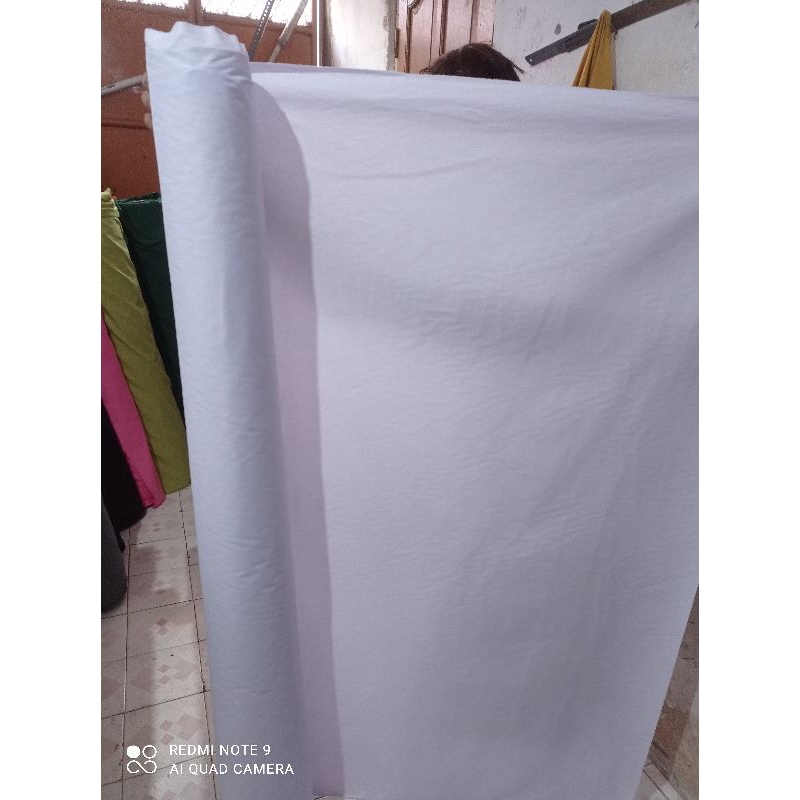 Jual kain katun tc putih seragam sekolah 1 meter | Shopee Indonesia