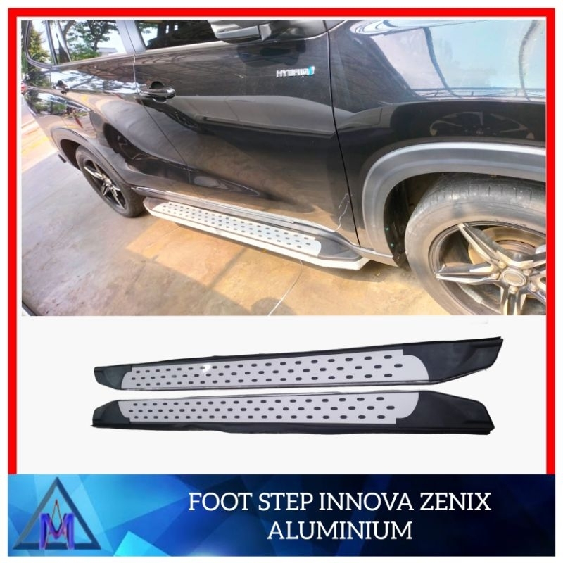 Jual Foot Step Samping Innova Zenix Aluminium Injakan Samping Innova ...