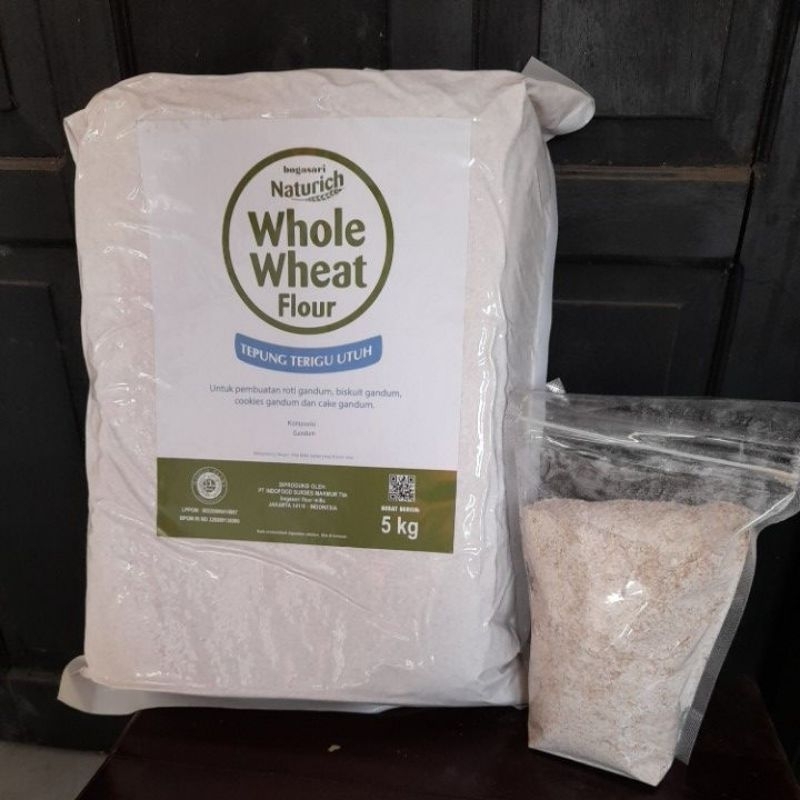 Jual talbinah tepung gandum utuh whole wheat flour naturich | Shopee ...