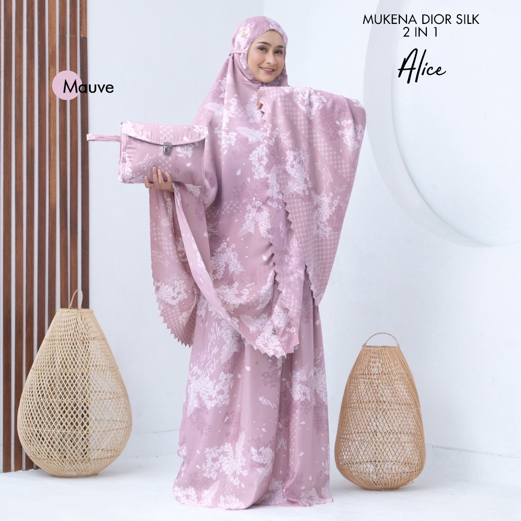 Jual TOKO MUKENA TASIK - MUKENA DEWASA SILK 2IN1 ALICE PREMIUM LASER ...