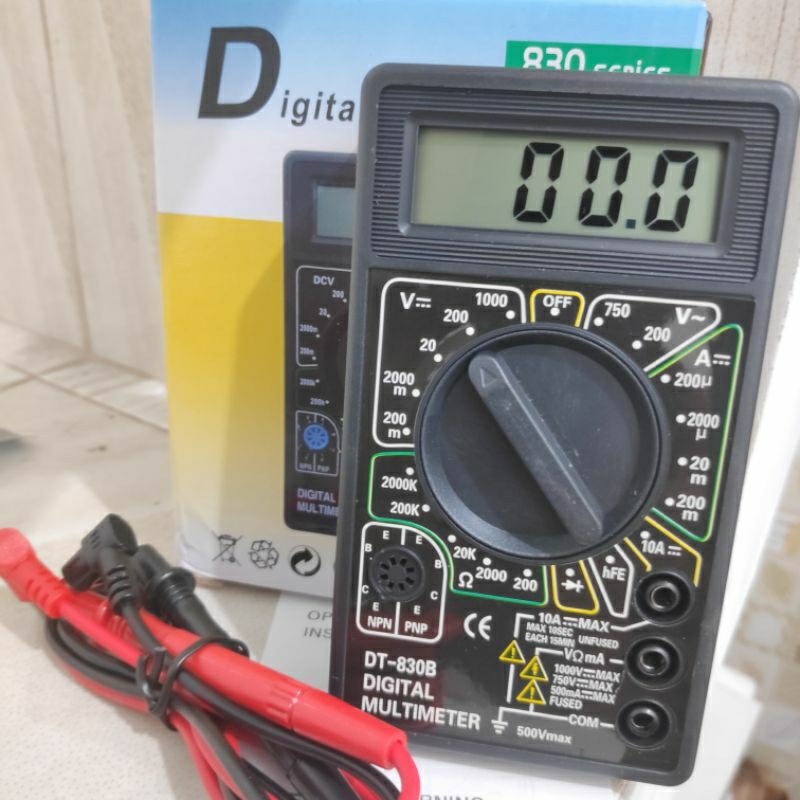 Jual avometer digital DT-830B Multimeter DT830B digital Multi meter DT ...