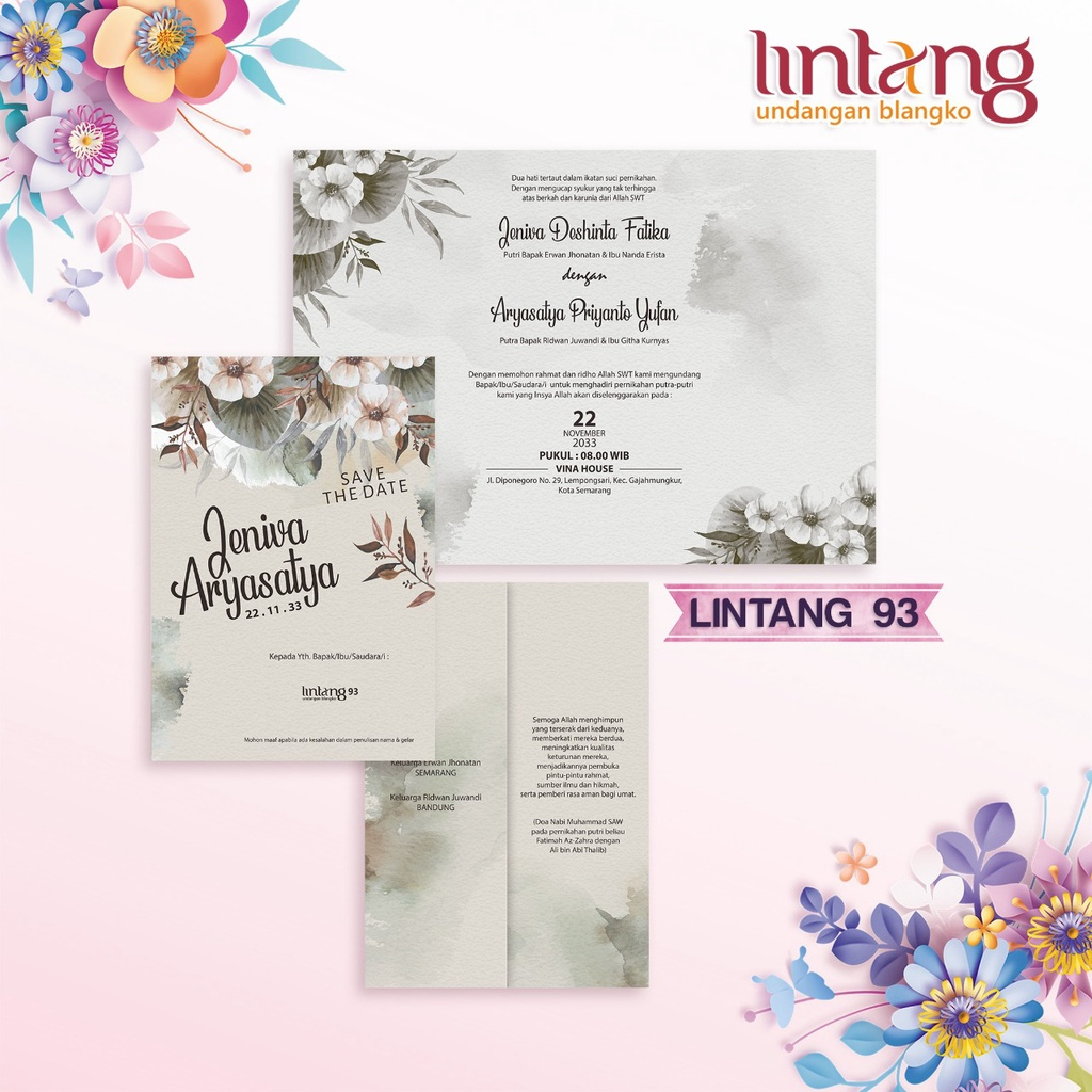 Jual LINTANG 93 BlANGKO | UNDANGAN | UNDANGAN MURAH | BlANGKO UNDANGAN | Shopee Indonesia