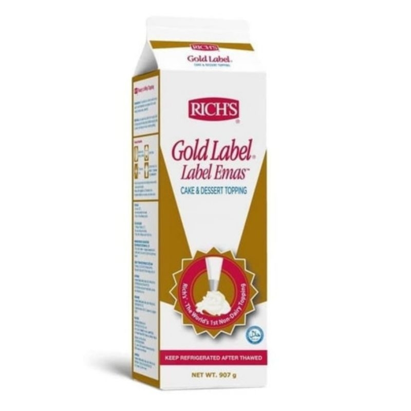 Jual Shine Road / Rich Gold Label Whip Cream Cair 1L | Shopee Indonesia