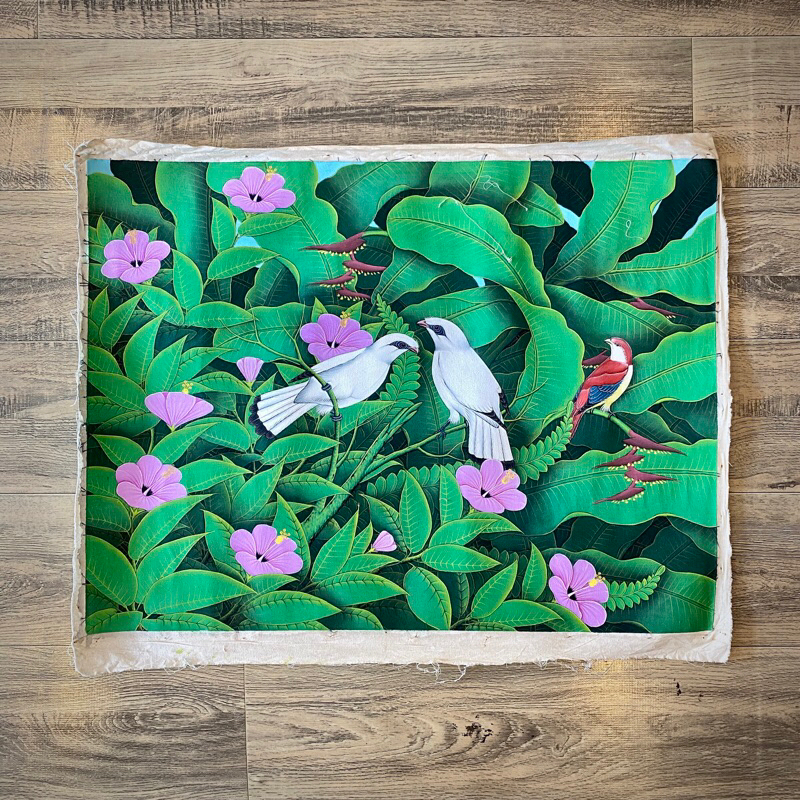 Jual Lukisan Burung, Style Ubud, Lukisan Kanvas Hiasan Dinding Ukuran ...