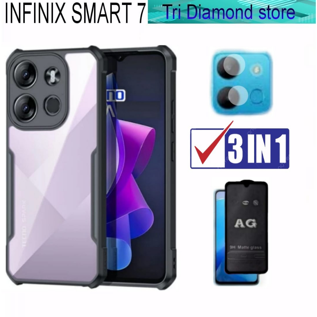 Jual 3 IN 1 Hard Case Infinix Smart 7,shockproof suoer Elegant.Inf ...