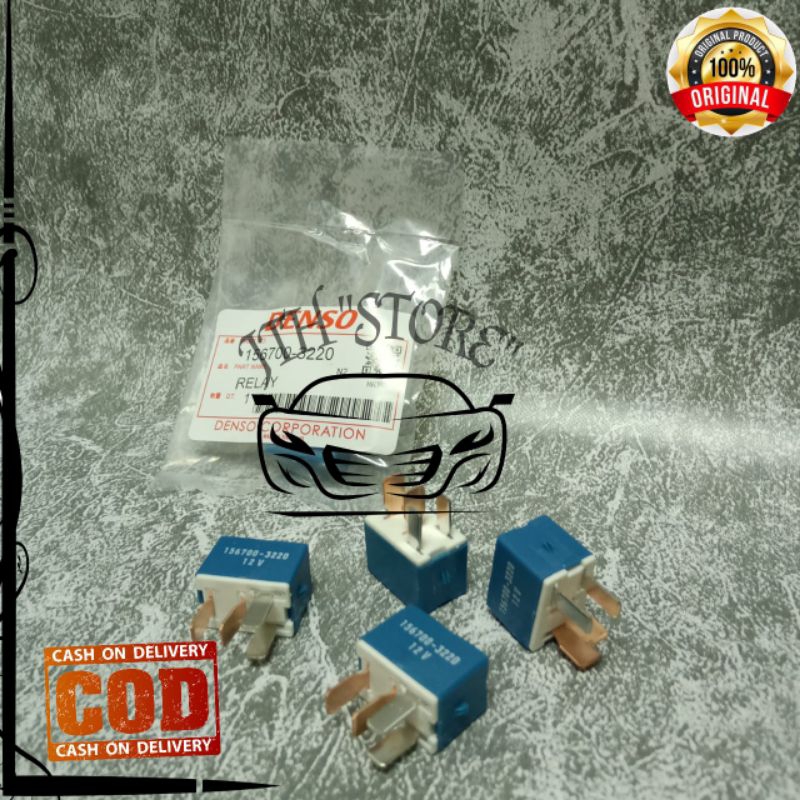 Jual RELAY UNIVERSAL 12V 4KAKI - RELAY BIRU 12VOLT DENSO 4KAKI ...
