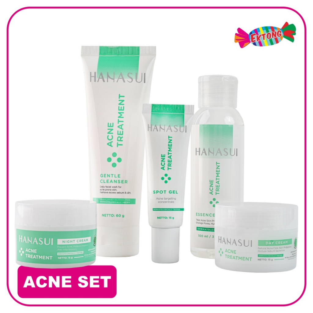 Jual HANASUI PAKET ISI 5 ACNE TREATMENT | Shopee Indonesia