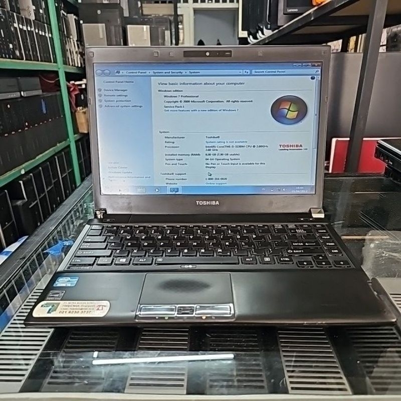 Jual LAPTOP TOSHIBA PORTEGE R930 I5 3230M RAM 8GB HDD 500GB DVD LAYAR ...