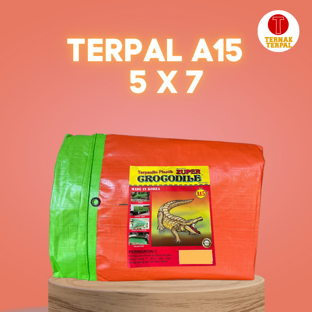 Jual Terpal Plastik A15 5x7 Cap Crocodile | Shopee Indonesia