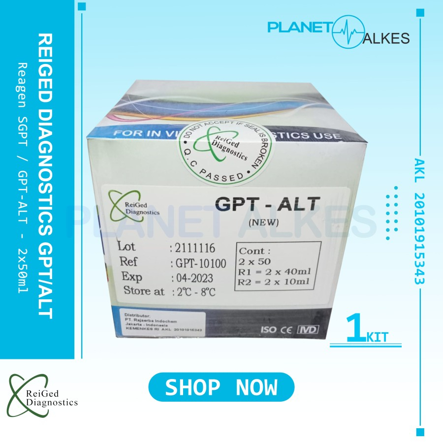Jual Reagen ALT/GPT | SGPT 2x50ml Reiged Diagnostics SGPT 4X50ml | Shopee Indonesia