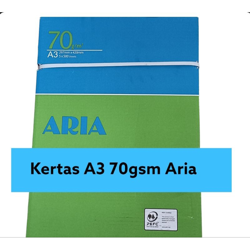 Jual kertas hvs A3 70 gr Aria ( 1 rim) | Shopee Indonesia