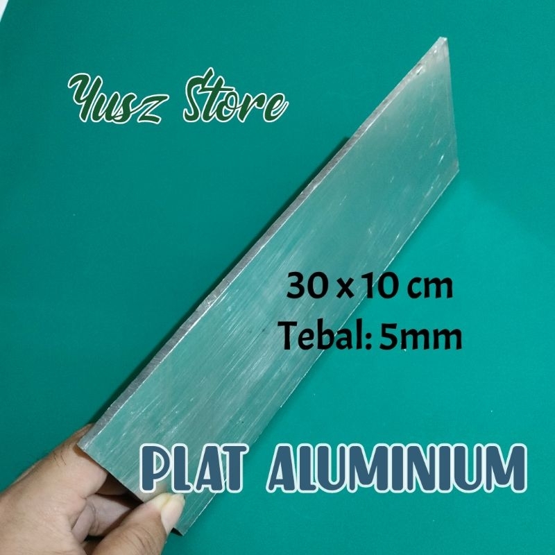 Jual Plat Aluminium 30x10 cm Tebal 5mm Untuk Heatsink Pendingin Class D ...