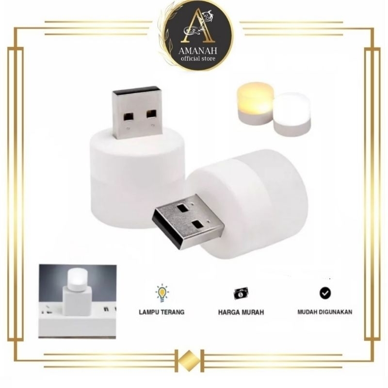 Jual Lampu Kecil Tidur Usb Mini LED Belajar Baca Night Light Kamar Malam Bulat Lampu LED / Lampu ...